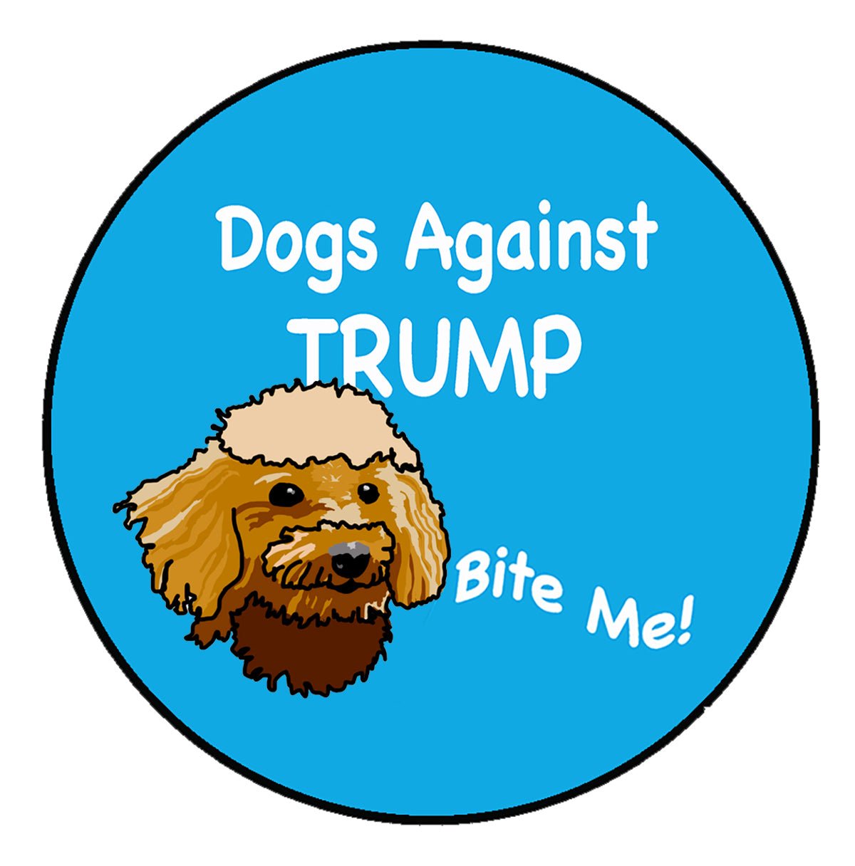 Dogs Against Trump - Poodle Pin | CampaignStore2026