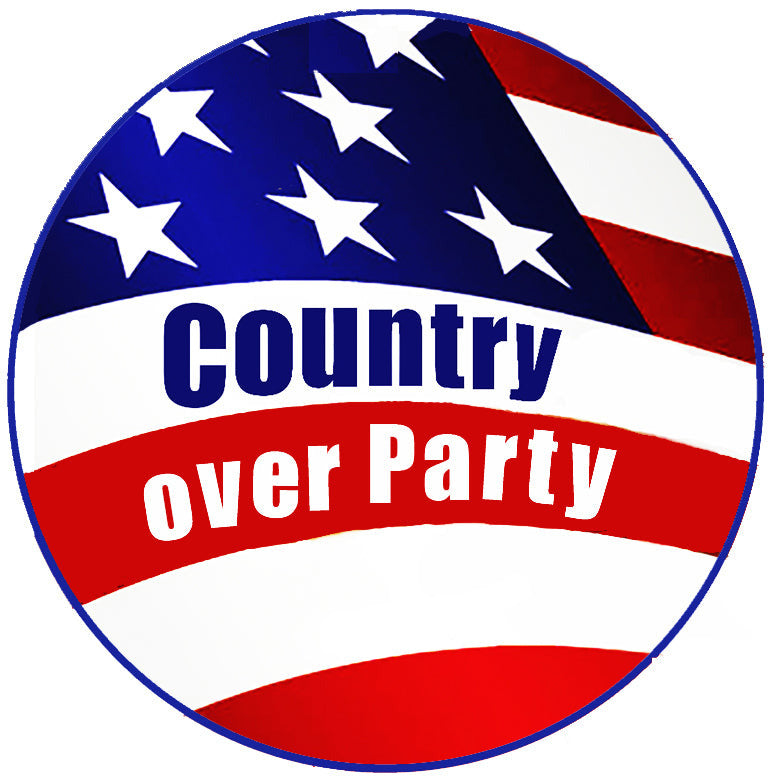Country Over Party Pin | CampaignStore2026