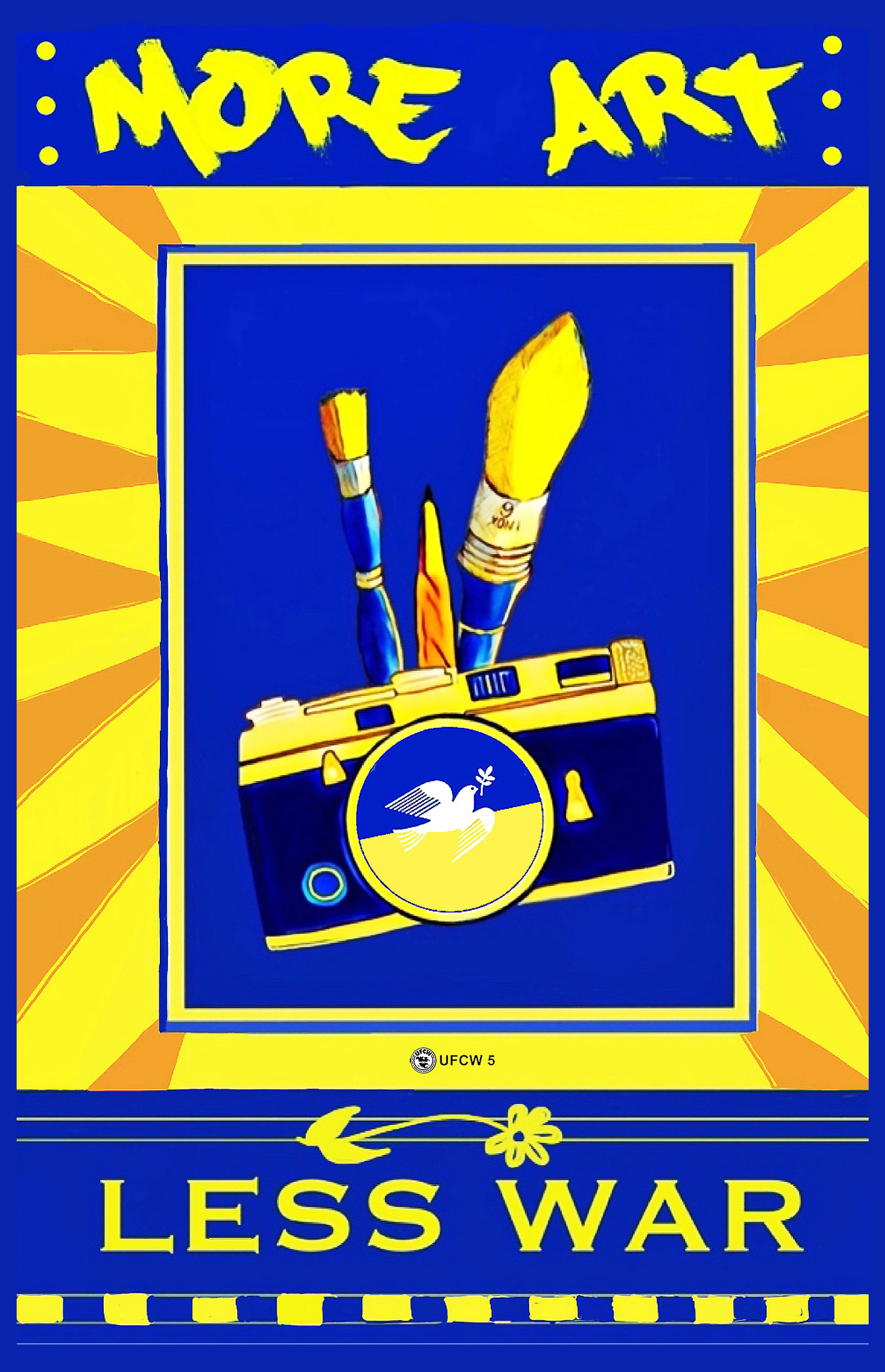 More Art, Less War Poster Print | CampaignStore2026